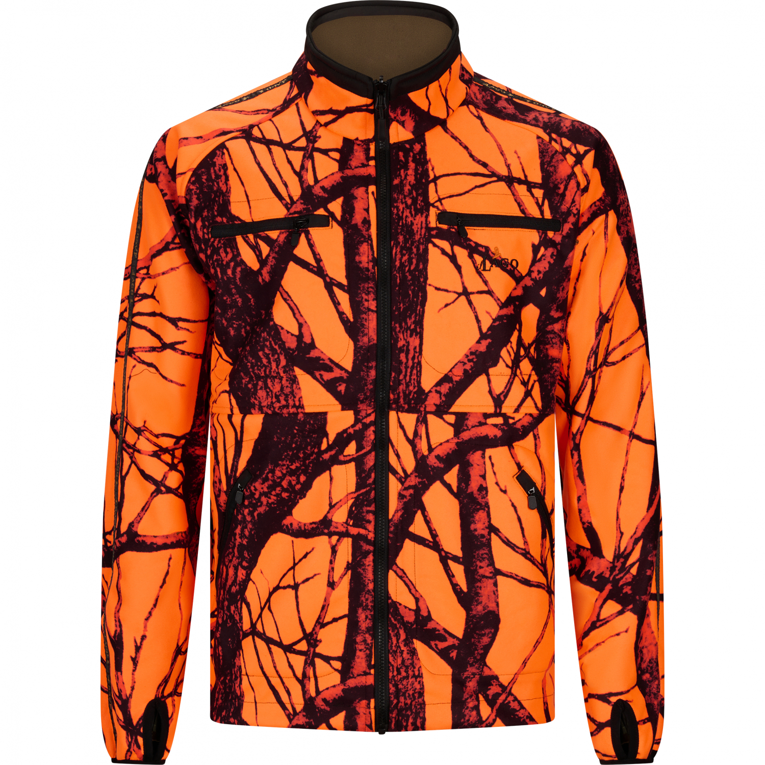 il Lago Prestige Wendejacke Asko Herren (Oliv/Orange Camouflage ...