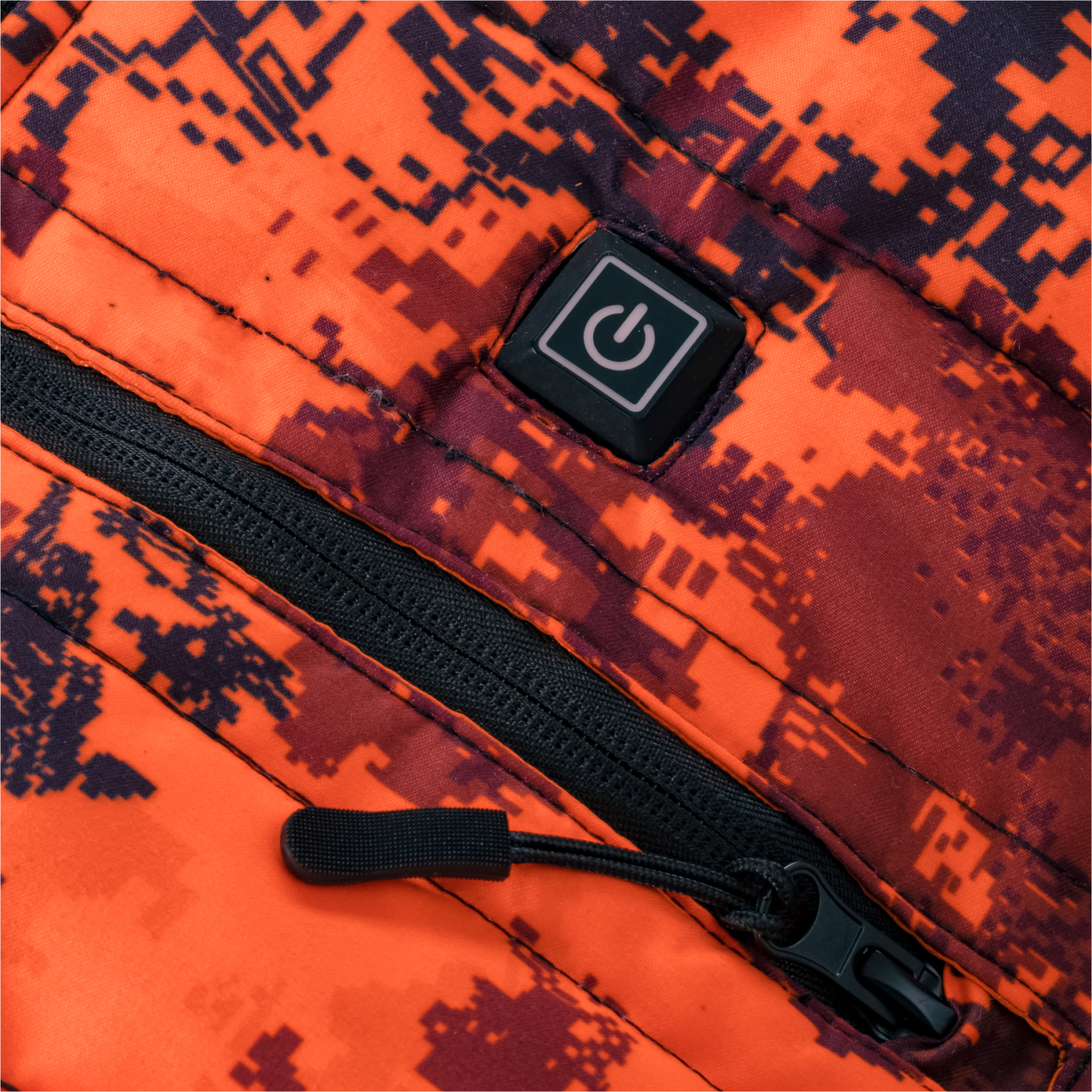 il Lago Red Level Heizweste Feuerland Herren (Orange Camouflage ...