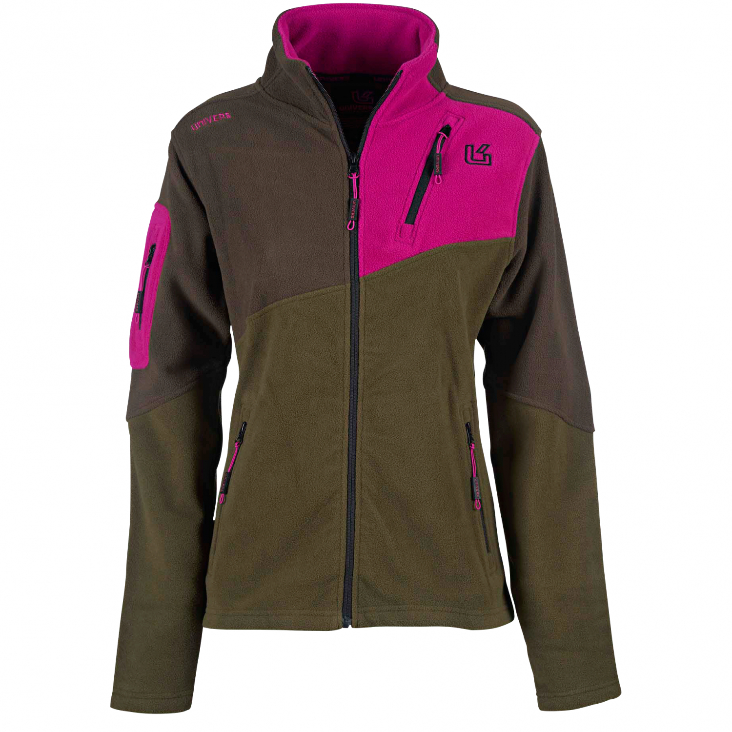 Lynx Fleece Hunting Jacket Women Olivepink