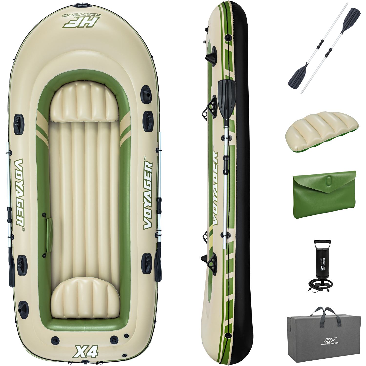 Bestway Hydro-Force™ Inflatable Boat Complete Set Voyager™